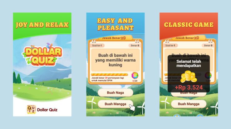 Dollar Quiz Apk Penghasil Uang, Apakah Aman & Membayar? Cek!